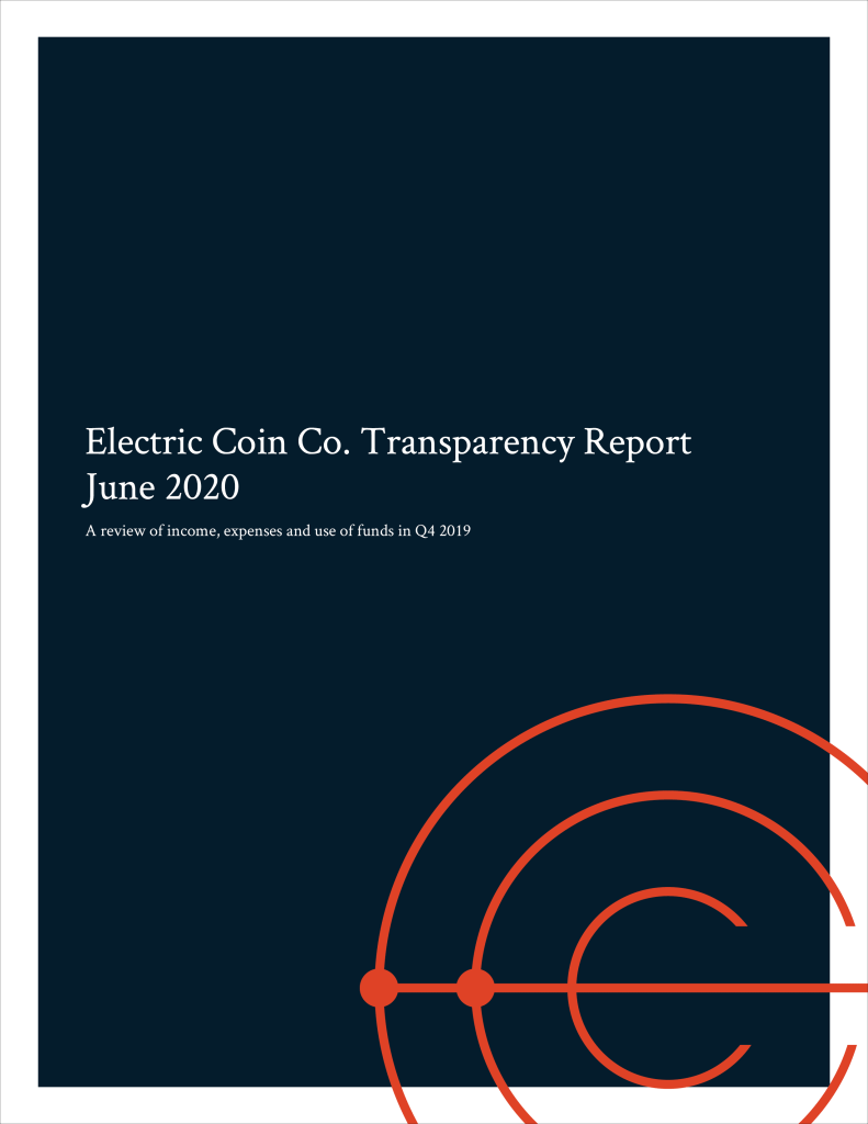 ECC Transparency Report for Q4 2019 - Electric Coin Company